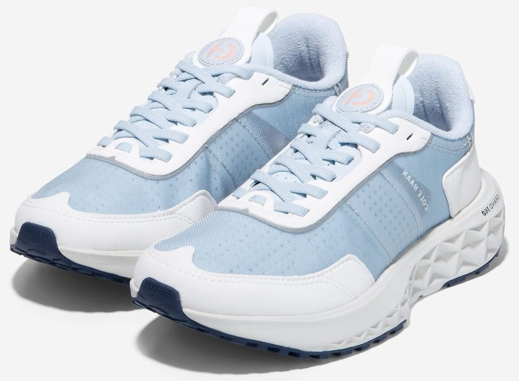 Cole Haan Zerogrand Outpace III Optic White/Heather/Optic White Lace Up ...