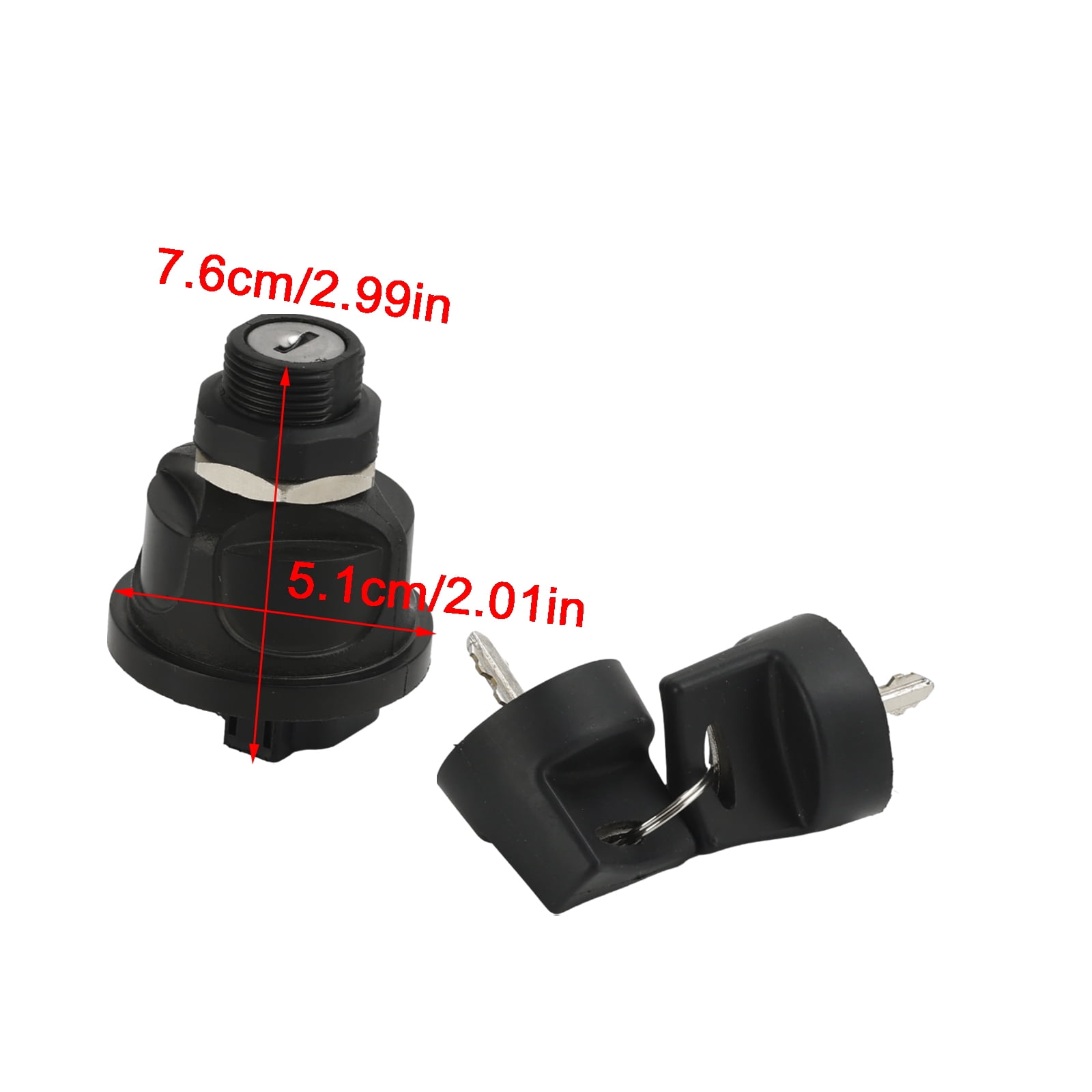 Cole Hersee 4 Position Sealed Ignition Switch with 2 Keys, Part 95060 ...