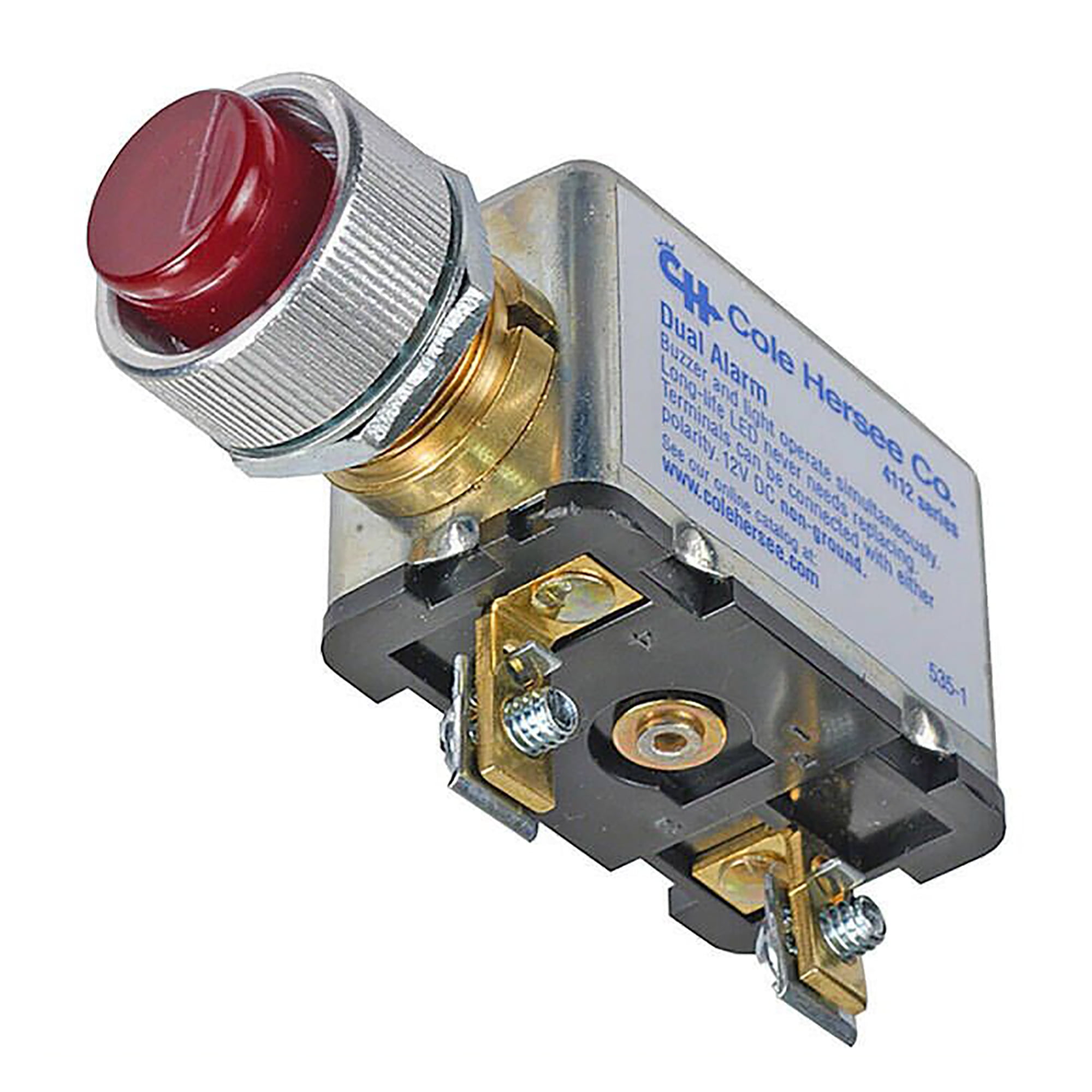 Cole Hersee 4112RC000BX 12V RC Buzzer & LED Pilot Light Dual Alarm ...