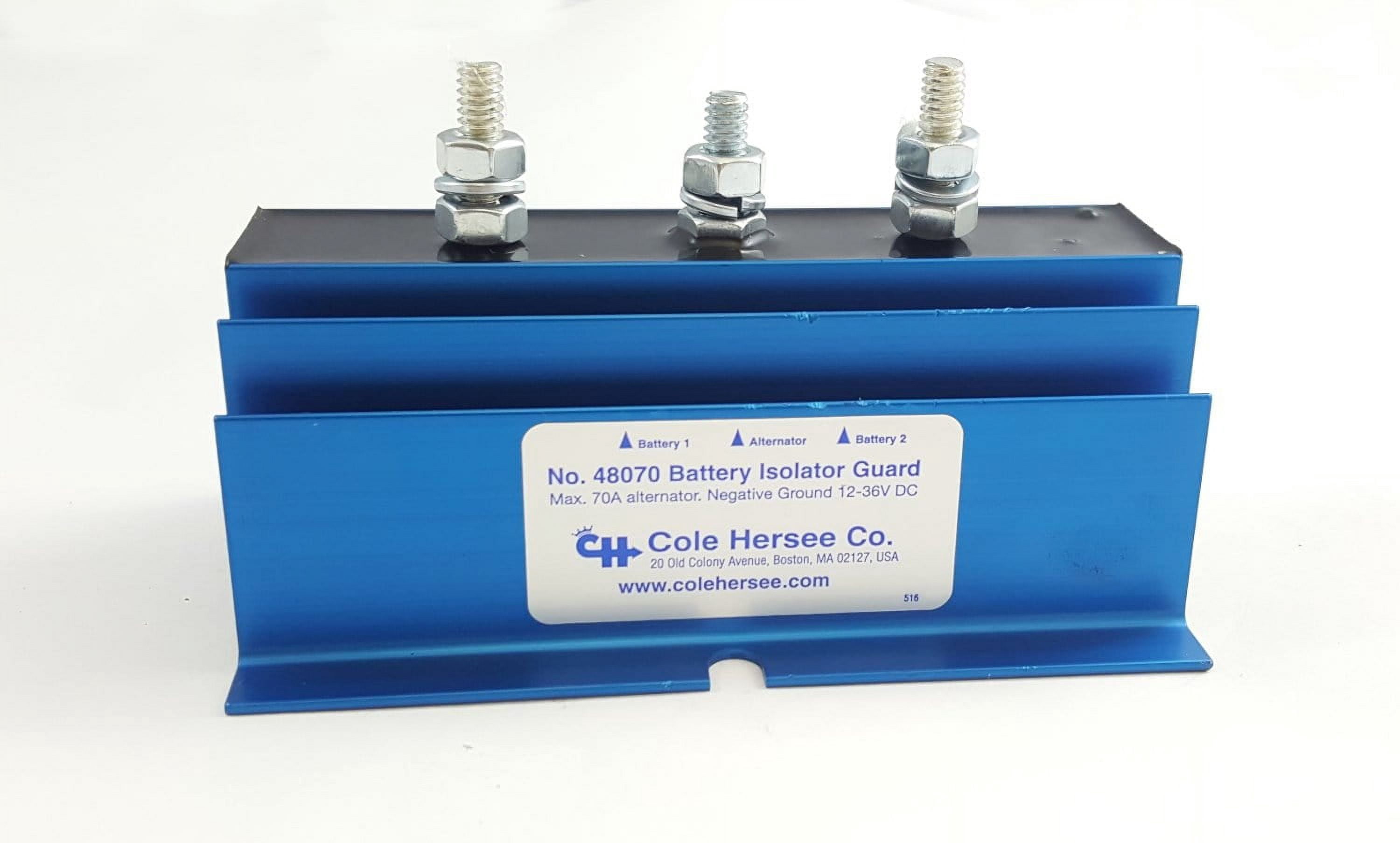 Cole Hersee 48070 3-Stud 70 Amp 12-36V DC Battery Isolator - Walmart.com