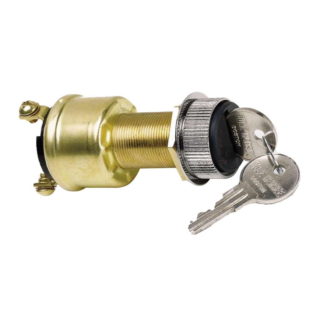 COLE HERSEE 3 POSITION BRASS IGNITION SWITCH W/ RUBBER BOOT - Walmart.com