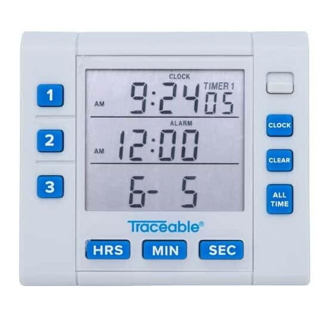 Cole-Parmer-AO-94411-10 Triple-Display Clock/Timer, NIST-traceable ...