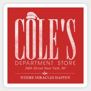 Cole'S Department Store Sticker Phone Decal Water Bottle Stickers Car ...