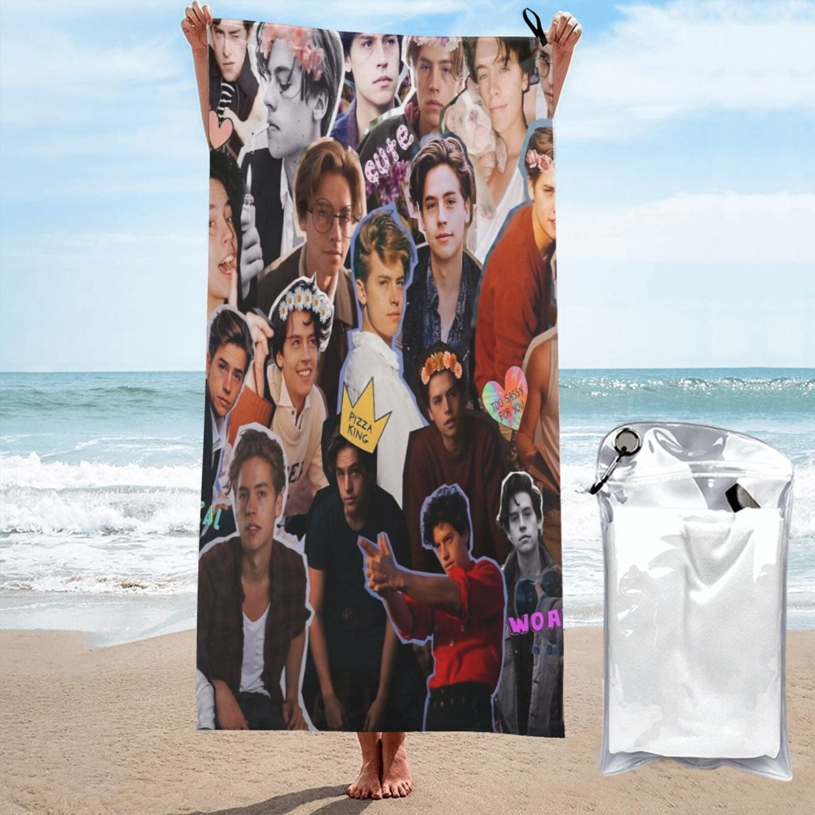 Cole Sprouse Beach Towel Large Soft Absorbent Microfiber Quick Dry Bath ...