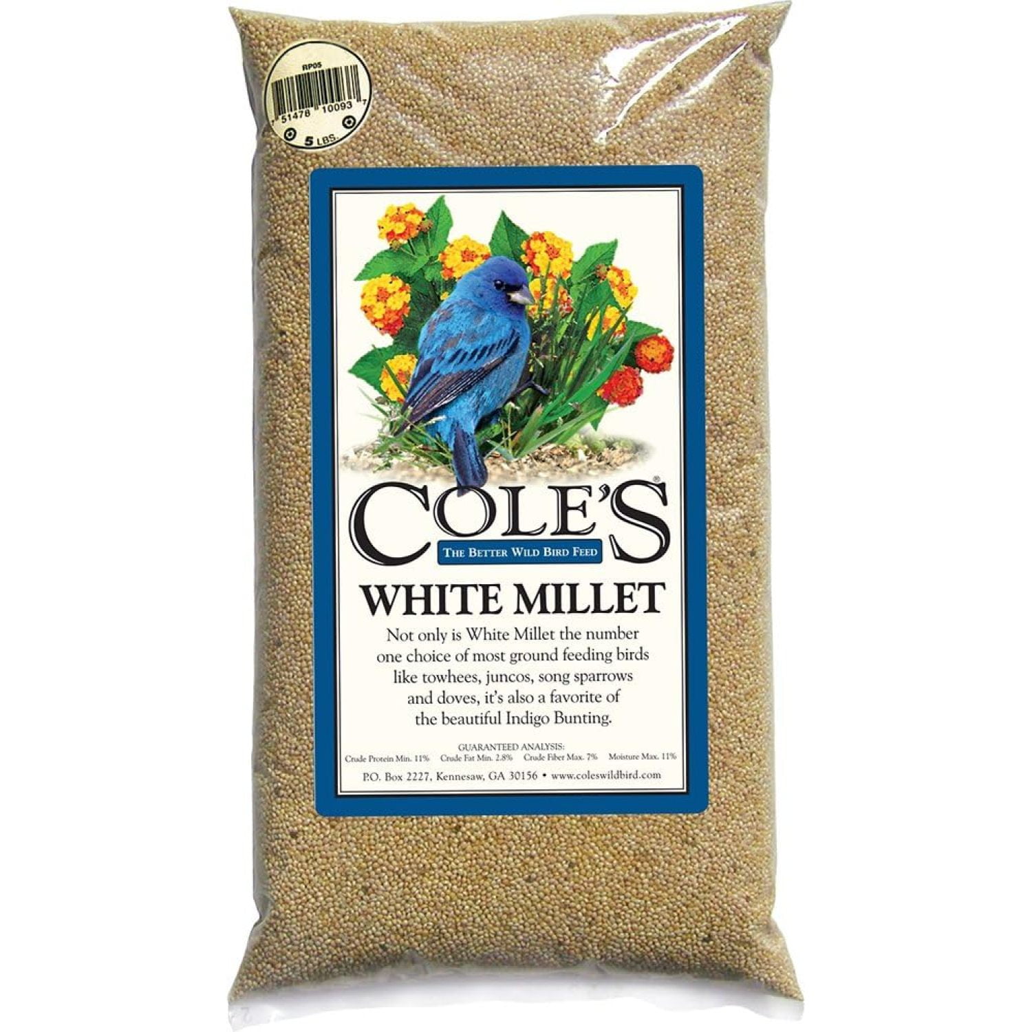 Cole's MI20 White Millet Bird Seed, 20-Pound - Walmart.com