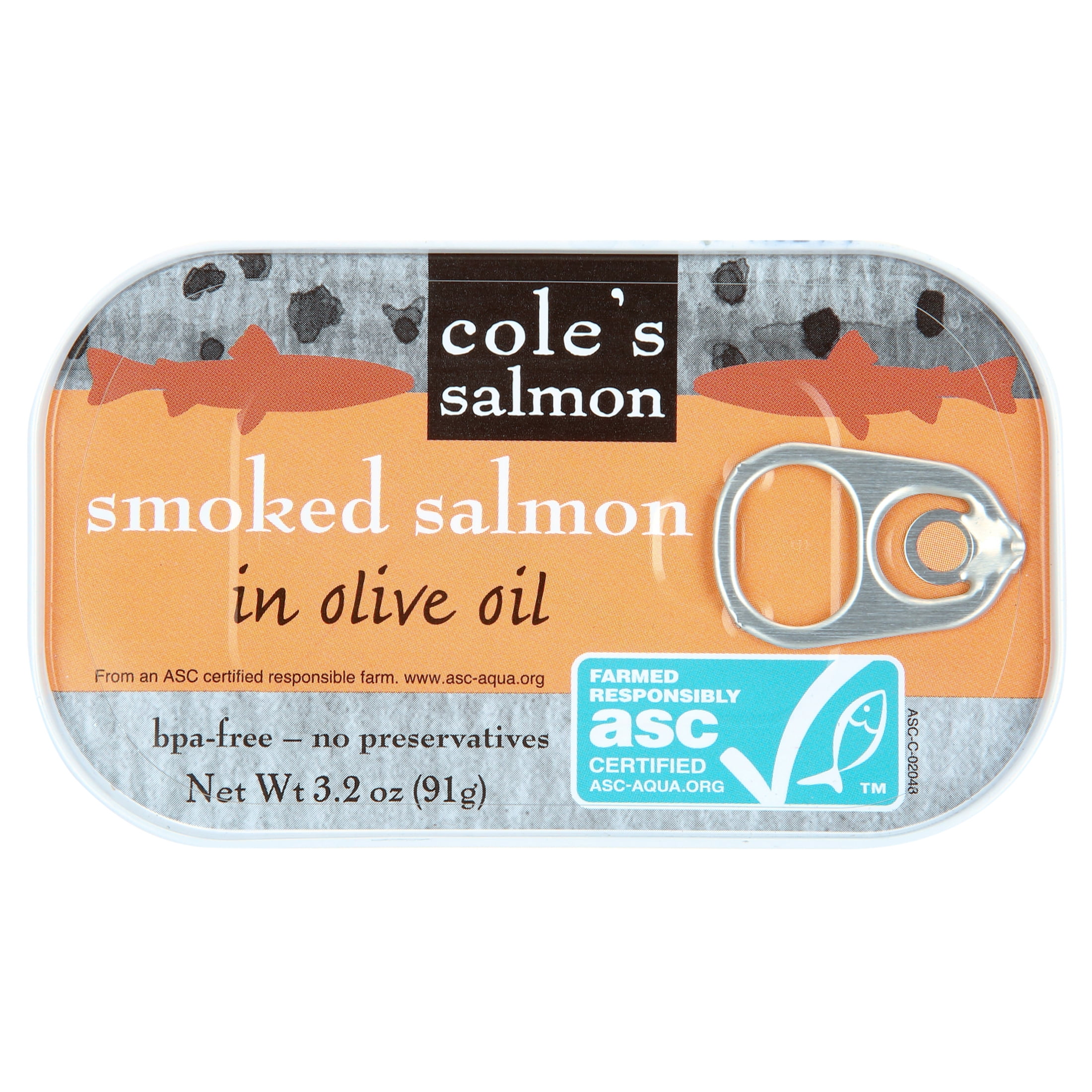 Cole’s Patagonian Smoked Salmon in Extra Virgin Olive Oil 3.2 oz – Fish ...