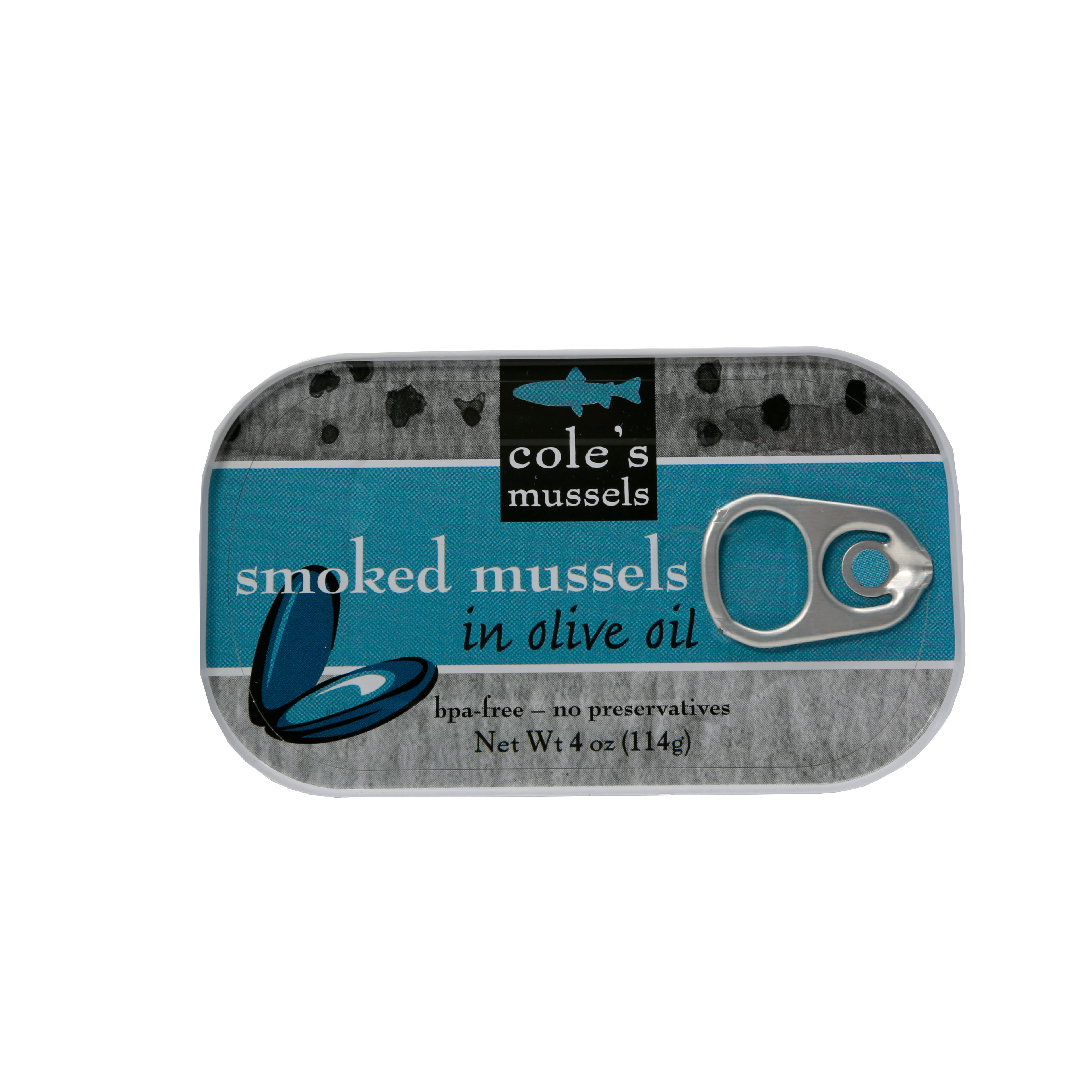 Cole's Smoked Mussels in Extra Virgin Olive Oil - Walmart.com