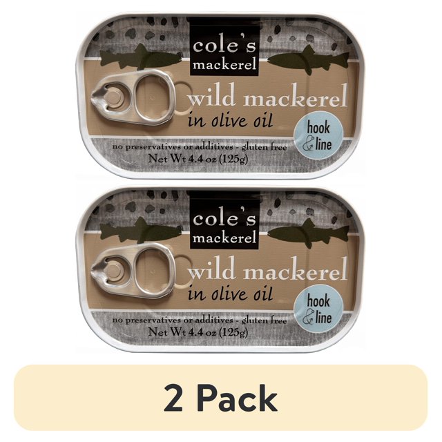 (2 pack) Cole's Wild Mackerel in Olive Oil - Walmart.com