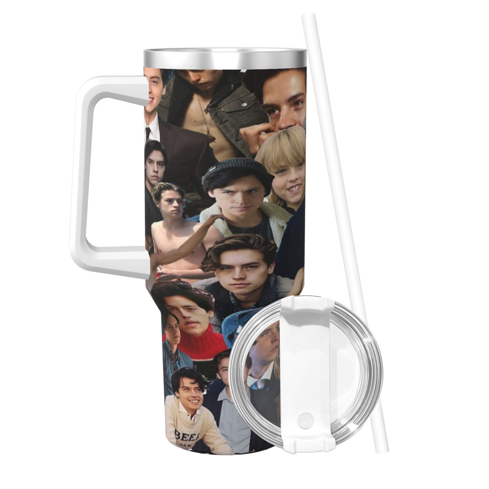 Cole sprouse Print Thermos Insulated Stainless Steel Hot/Cold Coffee ...
