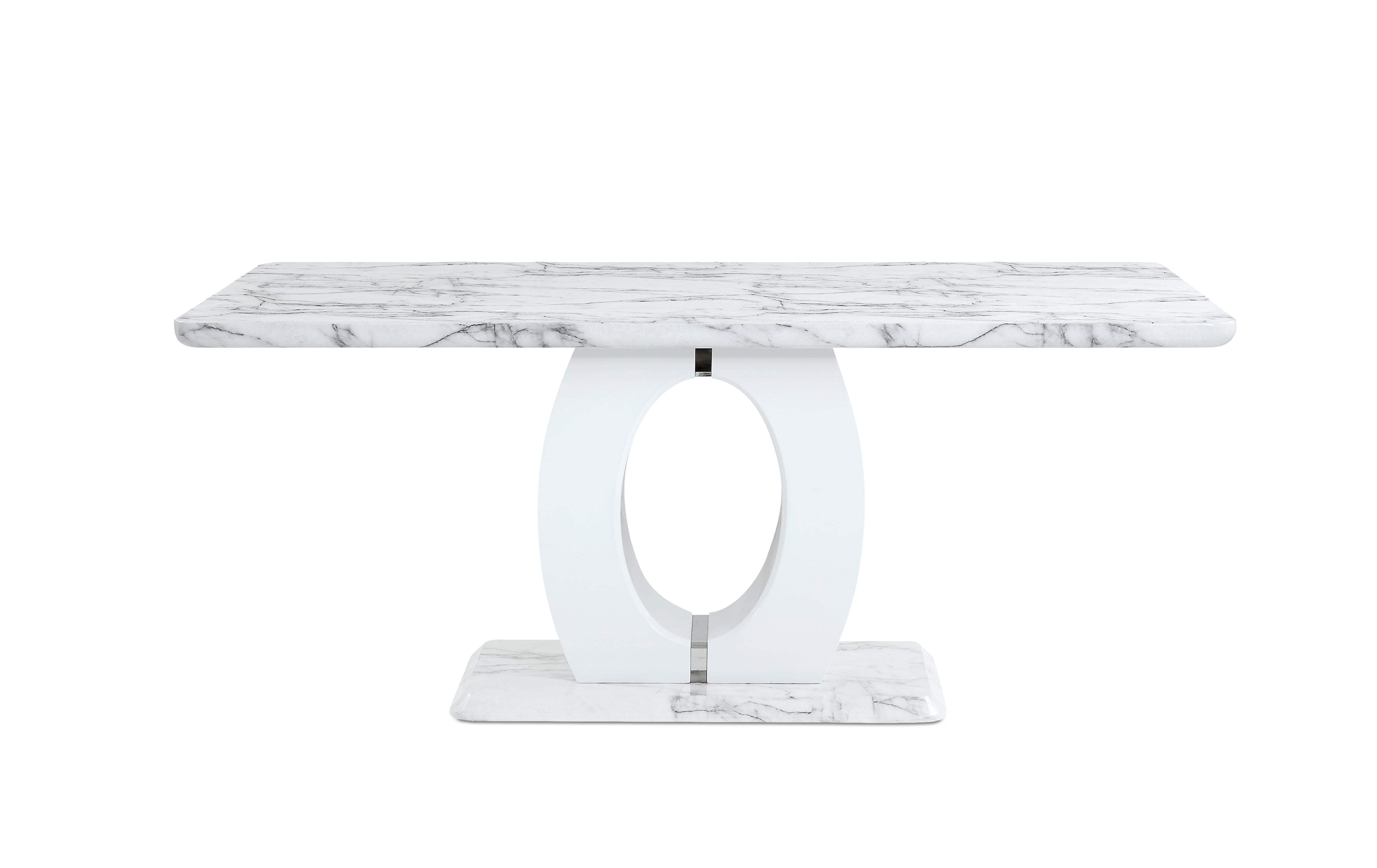 Coleen Dining Table Marble Mdf - Walmart.com