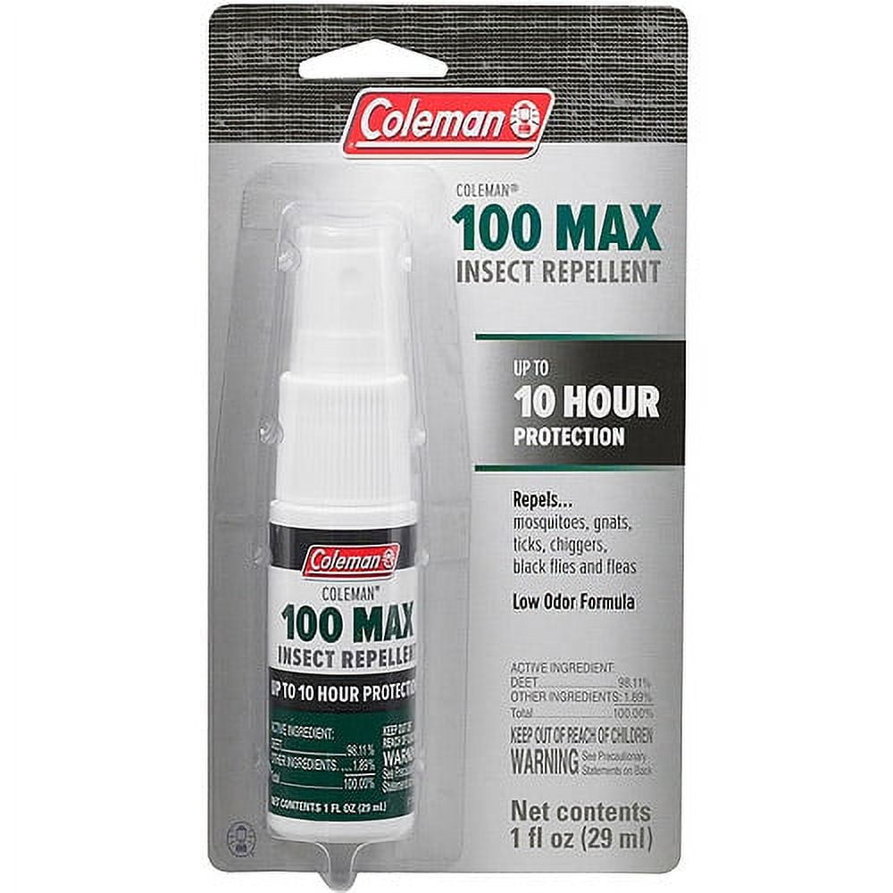 Coleman 100 Max Insect Repellent, 98.11% Deet, 1 Oz Pump Spray ...