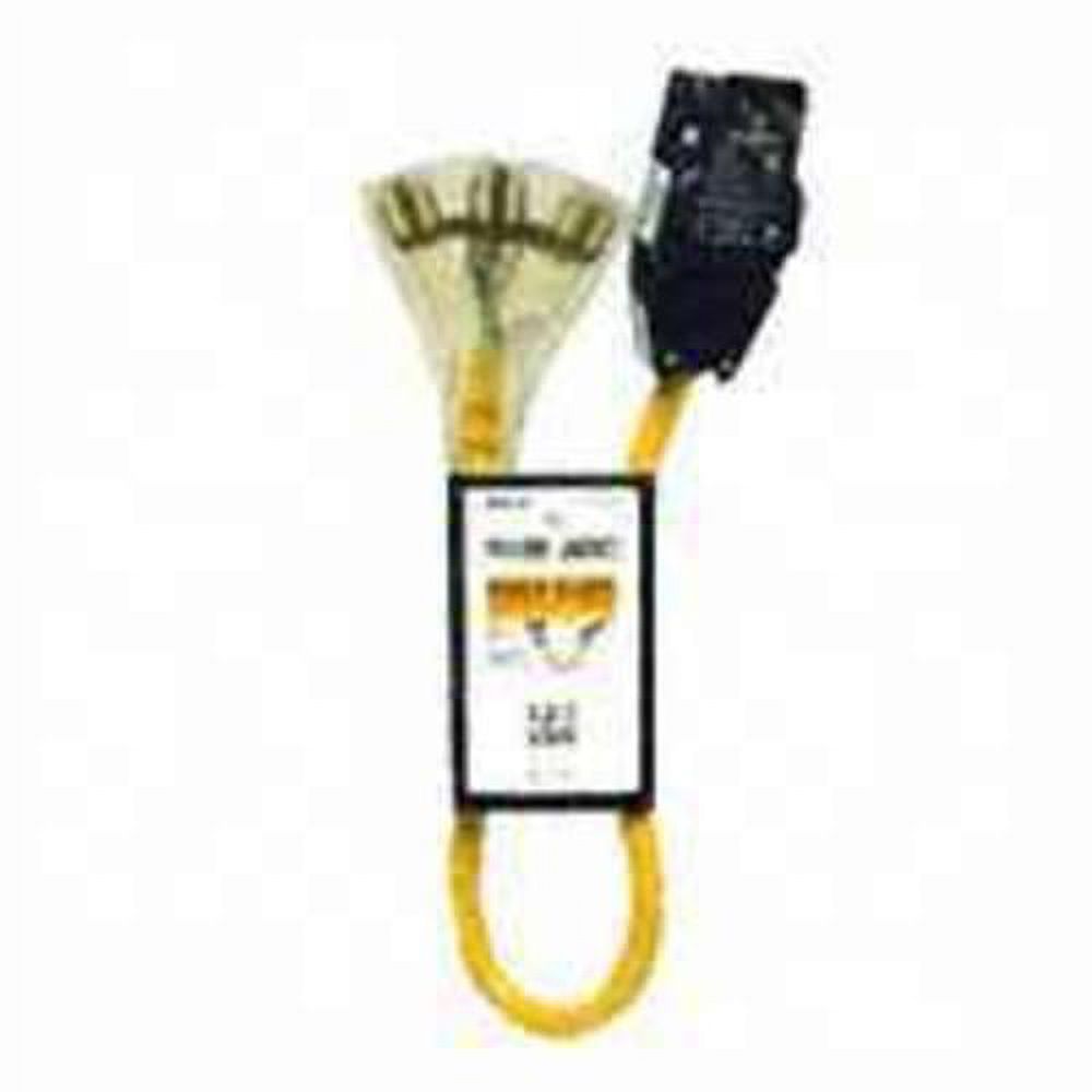 Coleman 2879 Right Angle GFCI Extension Cord, 6', Yellow, Each ...