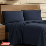 Coleman® 4 Piece Solid Microfiber Sheets Set - Full, Navy Blue ...