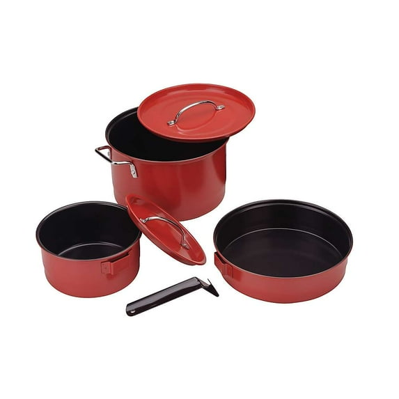 Coleman 5 Piece Family Cookware Set, Camping Pots and Pans, Outdoor ...