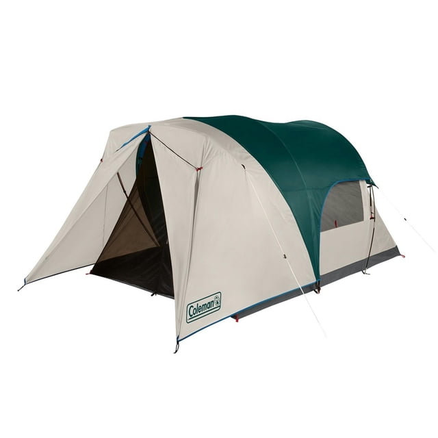 Coleman 6-Person Cabin Tent with Enclosed Weatherproof Screened Porch ...