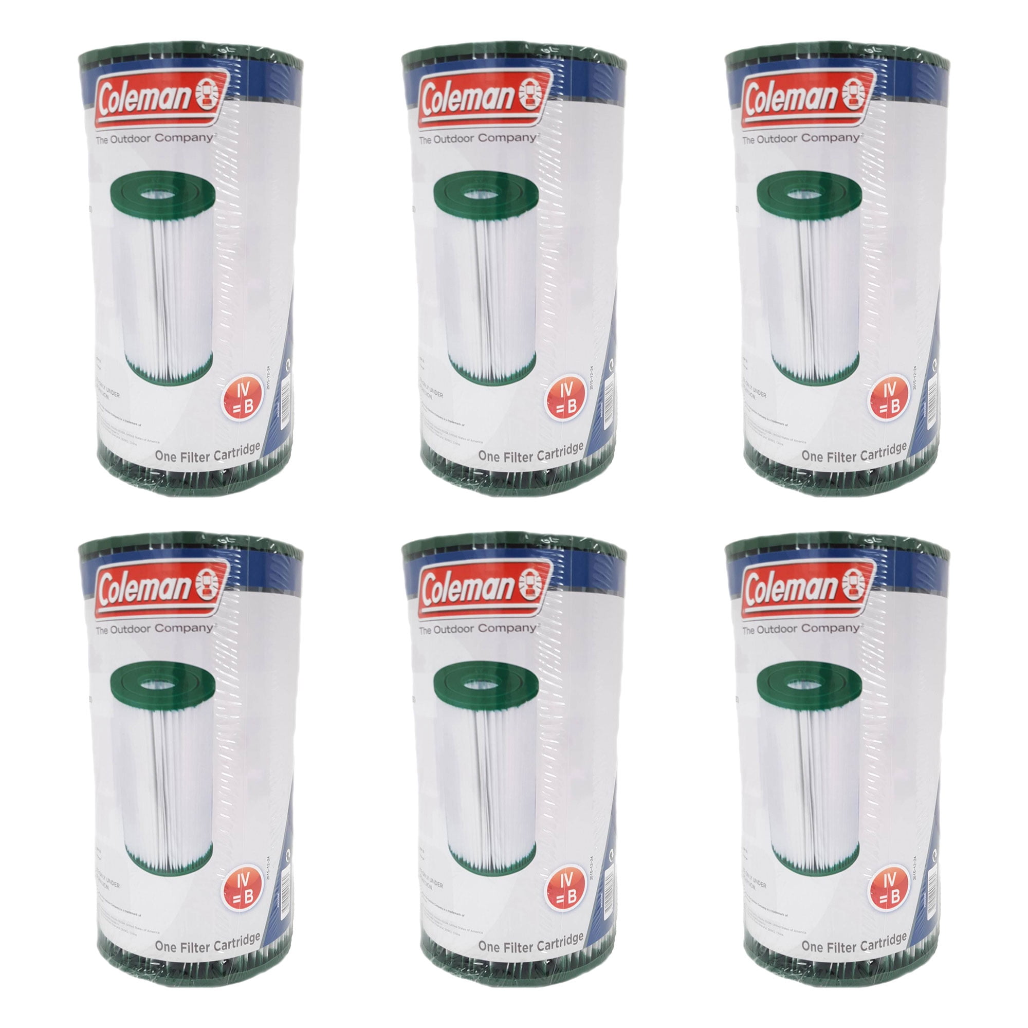 Coleman Swimming System: Type IV & B Filter Cartridge, 6 Pack, for 2100 ...