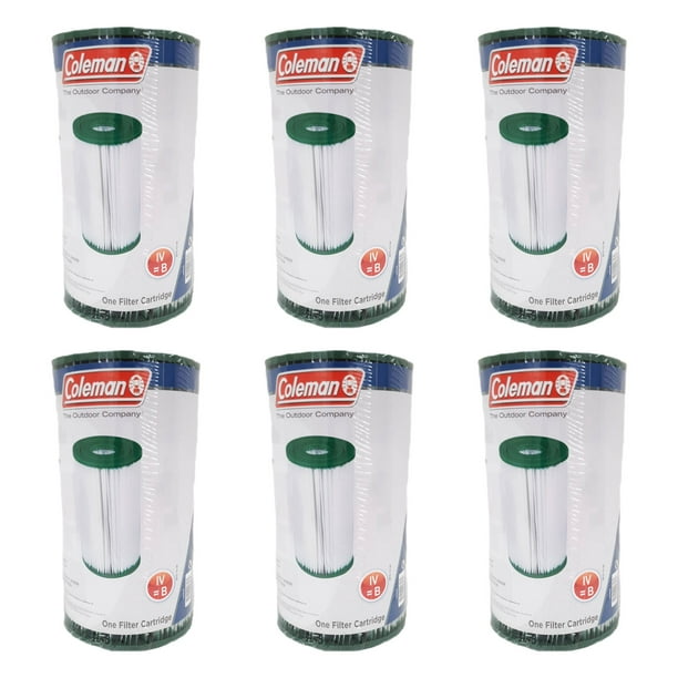 Coleman 90358 Pool Filter Pump Replacement Cartridge Type IV, Type B (6 ...