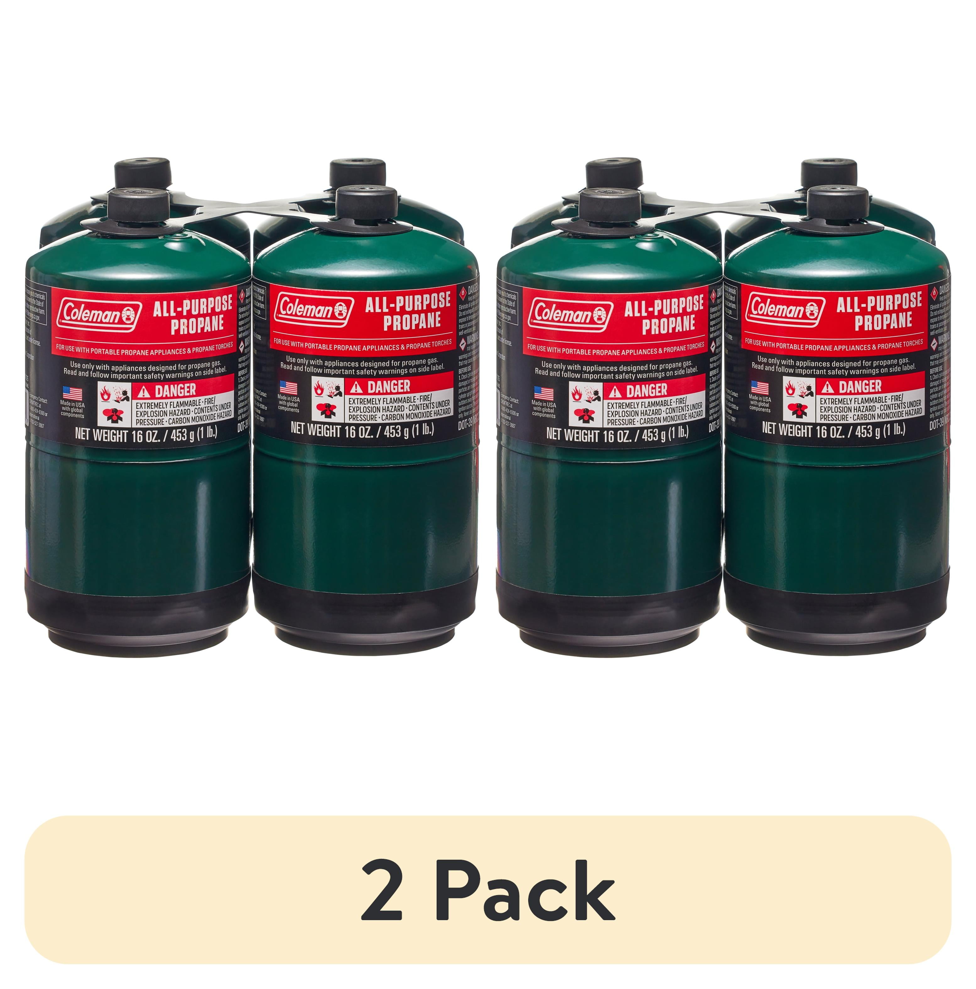 (2 pack) Coleman All Purpose Propane Gas Cylinder 16 oz, 4-Pack ...