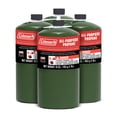 Coleman All Purpose Propane Gas Cylinder 16 oz, 4-Pack - Walmart.com