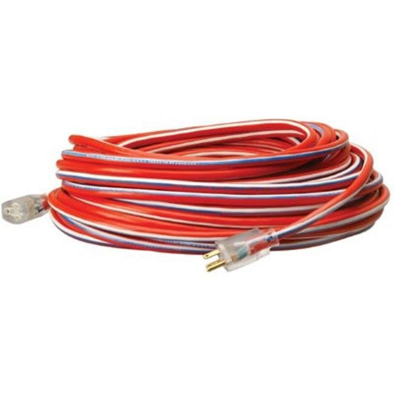 Coleman Cable 12- 3 100 ft. Sjtw Red- White & Blue Made In Usa Cor ...