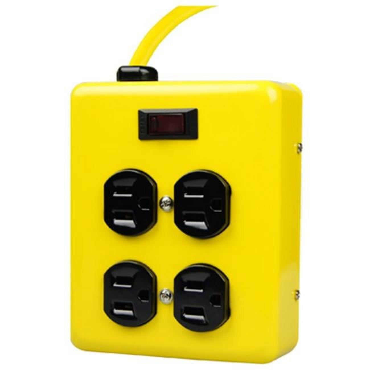 Coleman Cable 2177N 4 Outlet Metal Power Block - Walmart.com