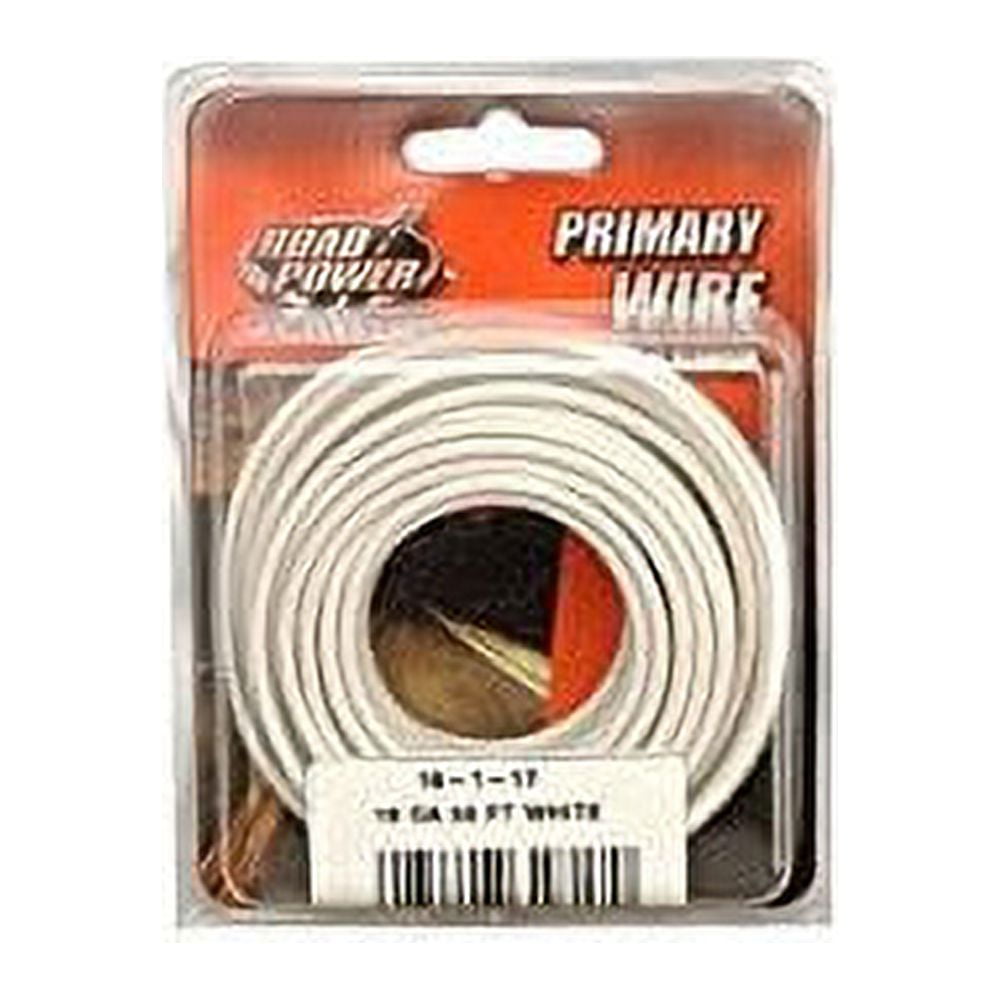Coleman Cable 33 ft. 18 Ga. Primary Wire White - Walmart.com