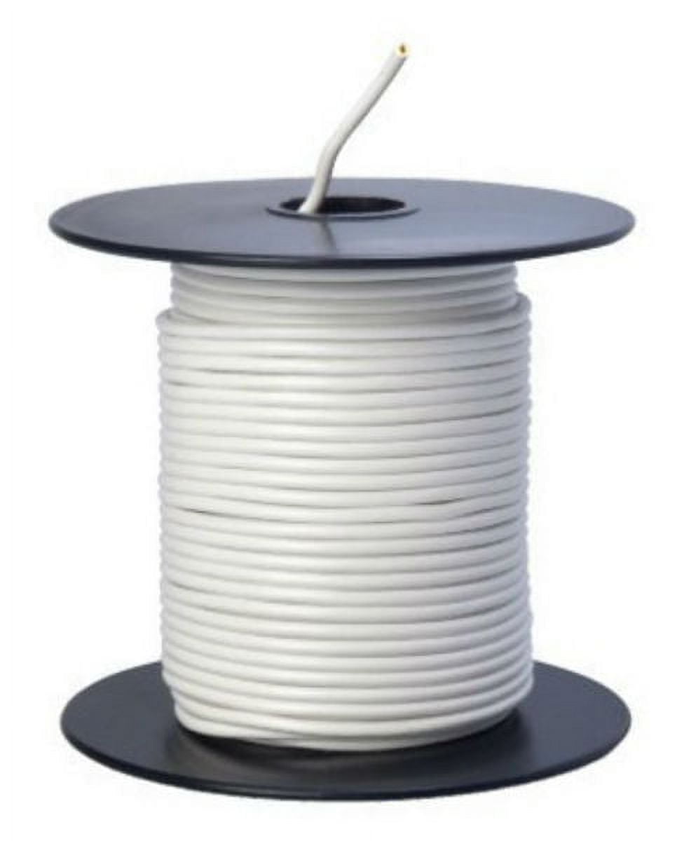 Coleman Cable 55667223 Automotive Primary Wire, White, 18-Gauge, 100 ...