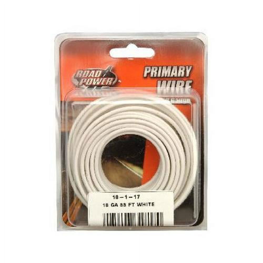Coleman Cable 55667233 18-Gauge Primary Wire, 33', White, Each ...