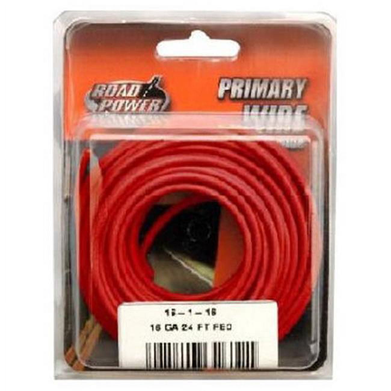 Coleman Cable 55668033 24 ft. 16 Gauge Primary Wire - Red - Walmart.com