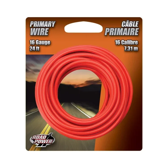 Coleman Cable 55668033 Red 16 Awg Pvc Stranded Copper Primary Wire 24 ...