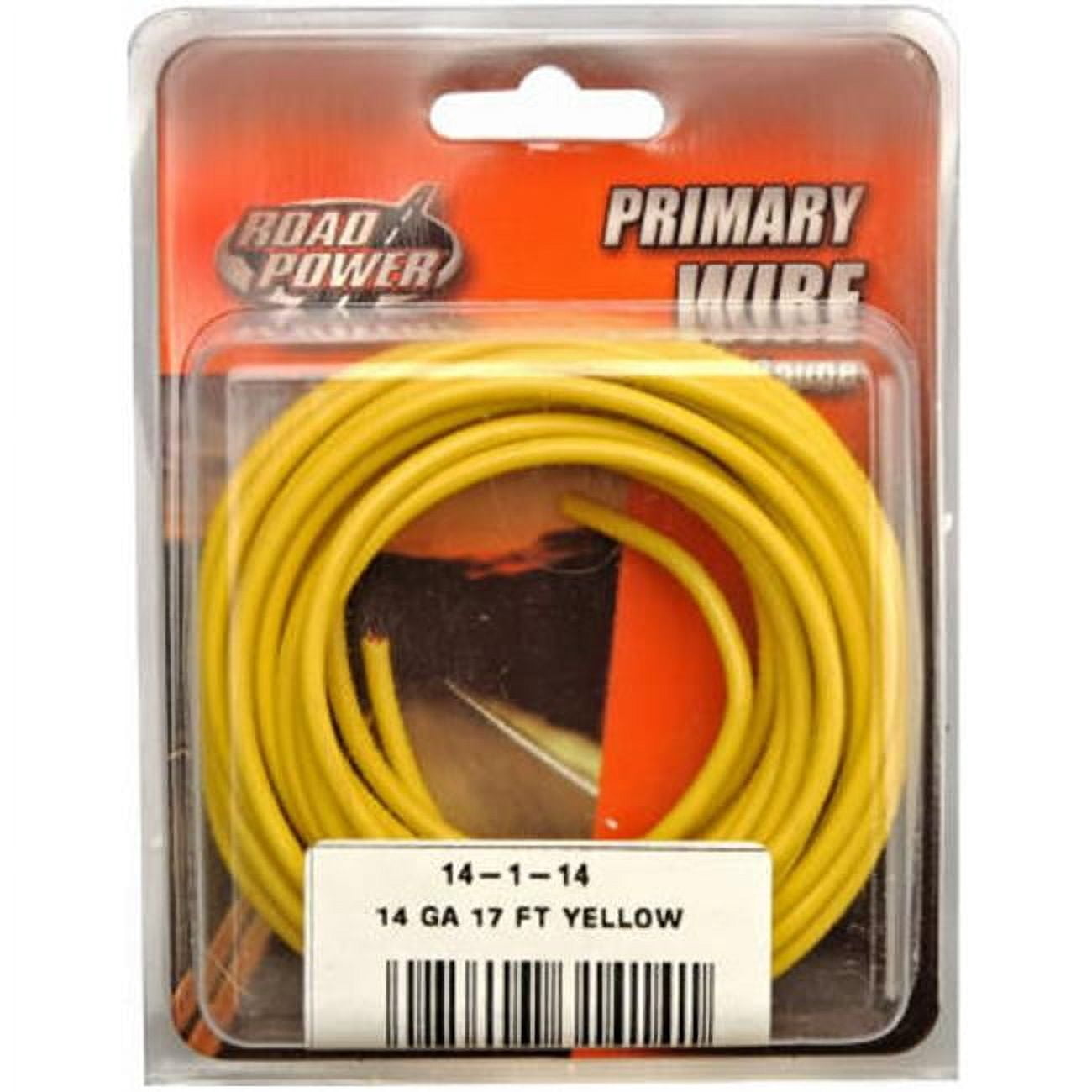 Coleman Cable 55670833 17 ft. 14 Gauge Primary Wire - Yellow - Walmart.com