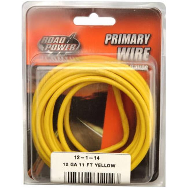 Coleman Cable 55671733 11 ft. 12 Gauge Primary Wire - Yellow - Walmart.com