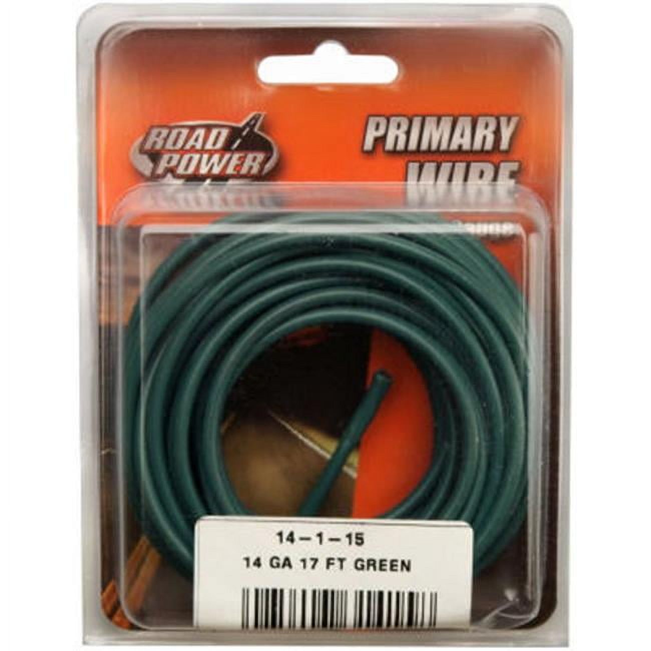 Coleman Cable 56421933 17 ft. Green 14 Gauge Primary Wire - Green - 17 ...