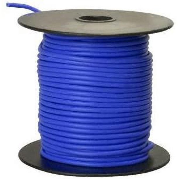 Coleman Cable Primary Wire 100ft. Spool Blue Bulk - Walmart Business ...