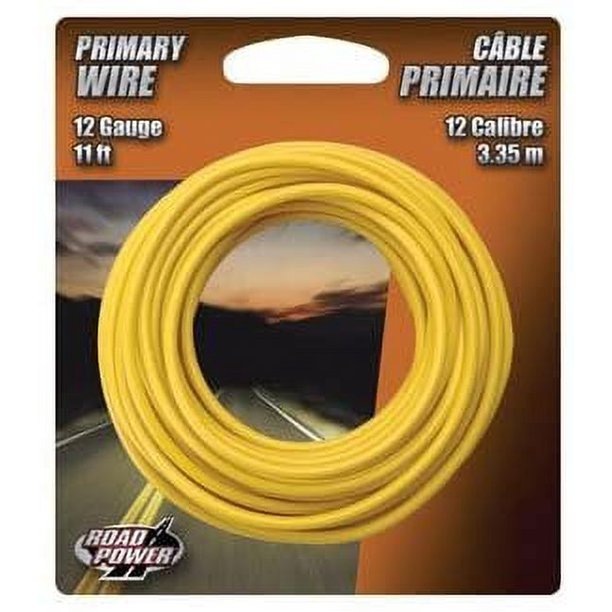 Coleman Cable Primary Wire 11ft. L Yellow Carded - Walmart Business ...