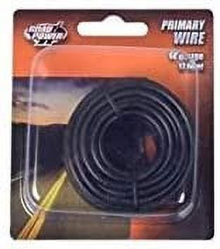 Coleman Cable Primary Wire 17ft. L Blk Carded - Walmart Business Supplies