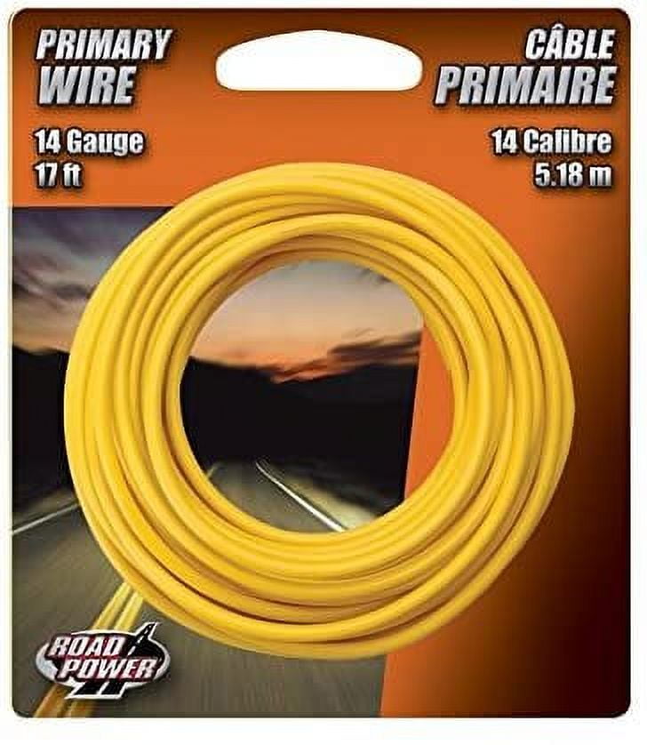 Coleman Cable Primary Wire 17ft. L Yellow Carded - Walmart.com