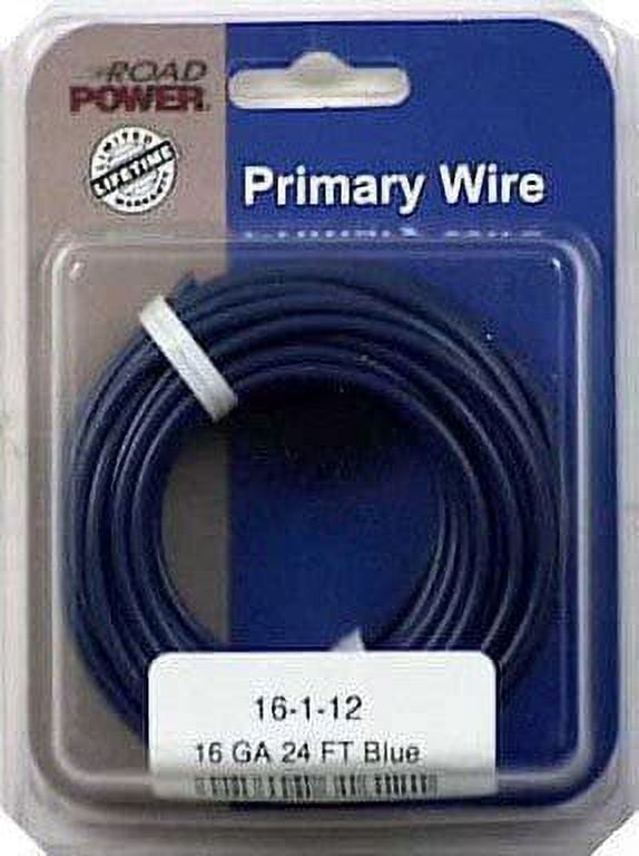 Coleman Cable Primary Wire 24ft. L Blue Carded - Walmart.com