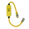 Coleman Cable Yellow Jacket In-Line Gfci With 2 Ft. 12/3 Sjtw Cord And ...