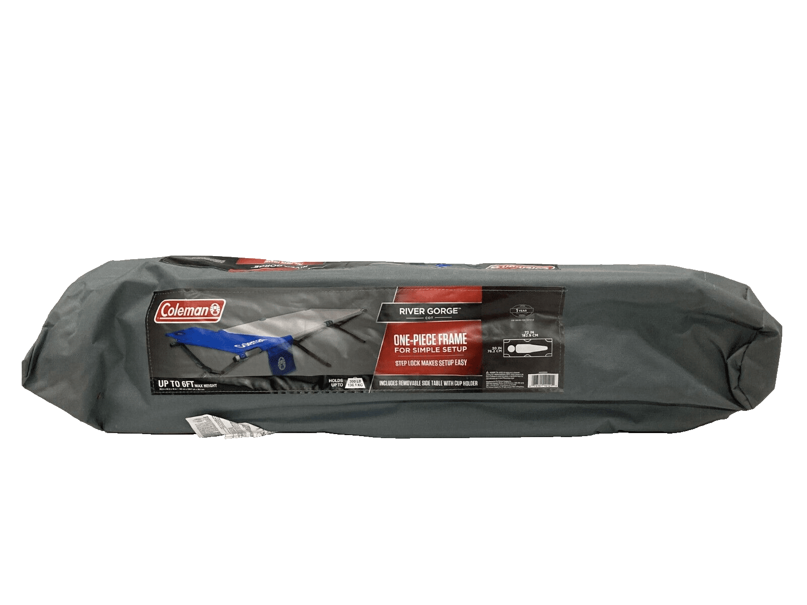 Coleman Camping Cot Sleep Cot, River Gorge EZ Travel, Folding 72x30 ...