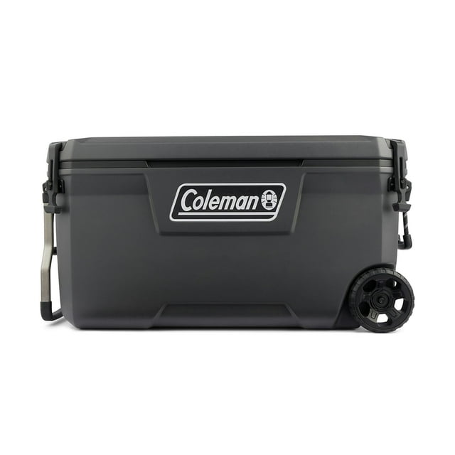 Coleman Convoy 100 Qt Portable Cooler with Wheels, Non-slip Metal ...