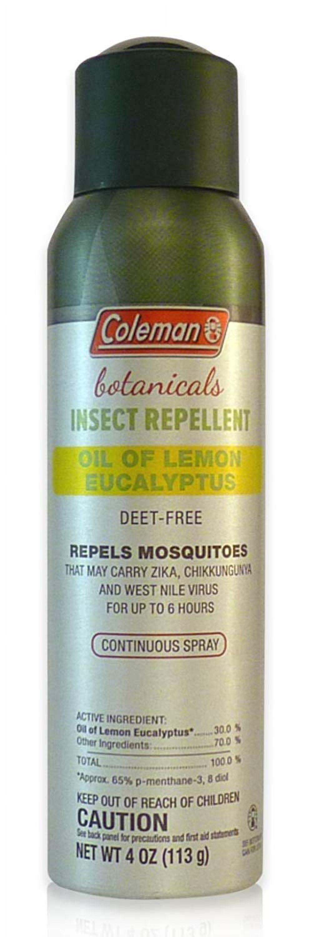 Coleman DEET Free Lemon Eucalyptus, Naturally-based Insect Repellent ...