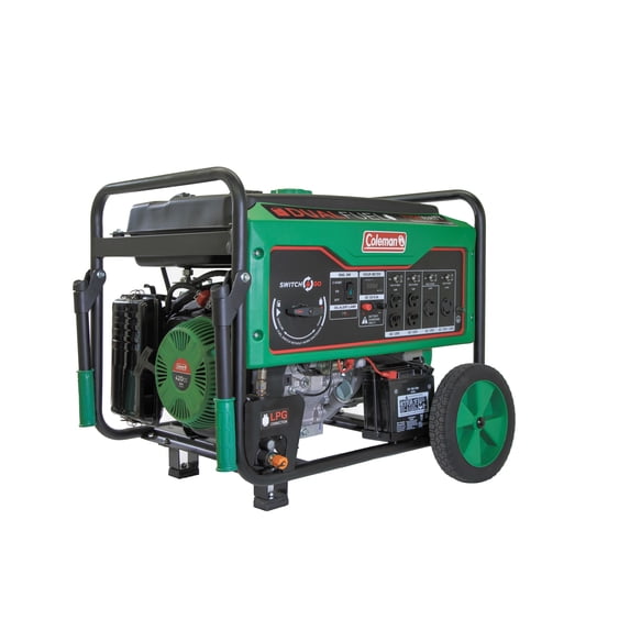 Coleman DF7750 Dual Fuel 7750w Inverter Generator, Portable Propane ...