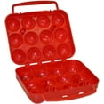 Coleman Egg Container, 12 Count, Durable Red Plastic, Camping Cooler ...