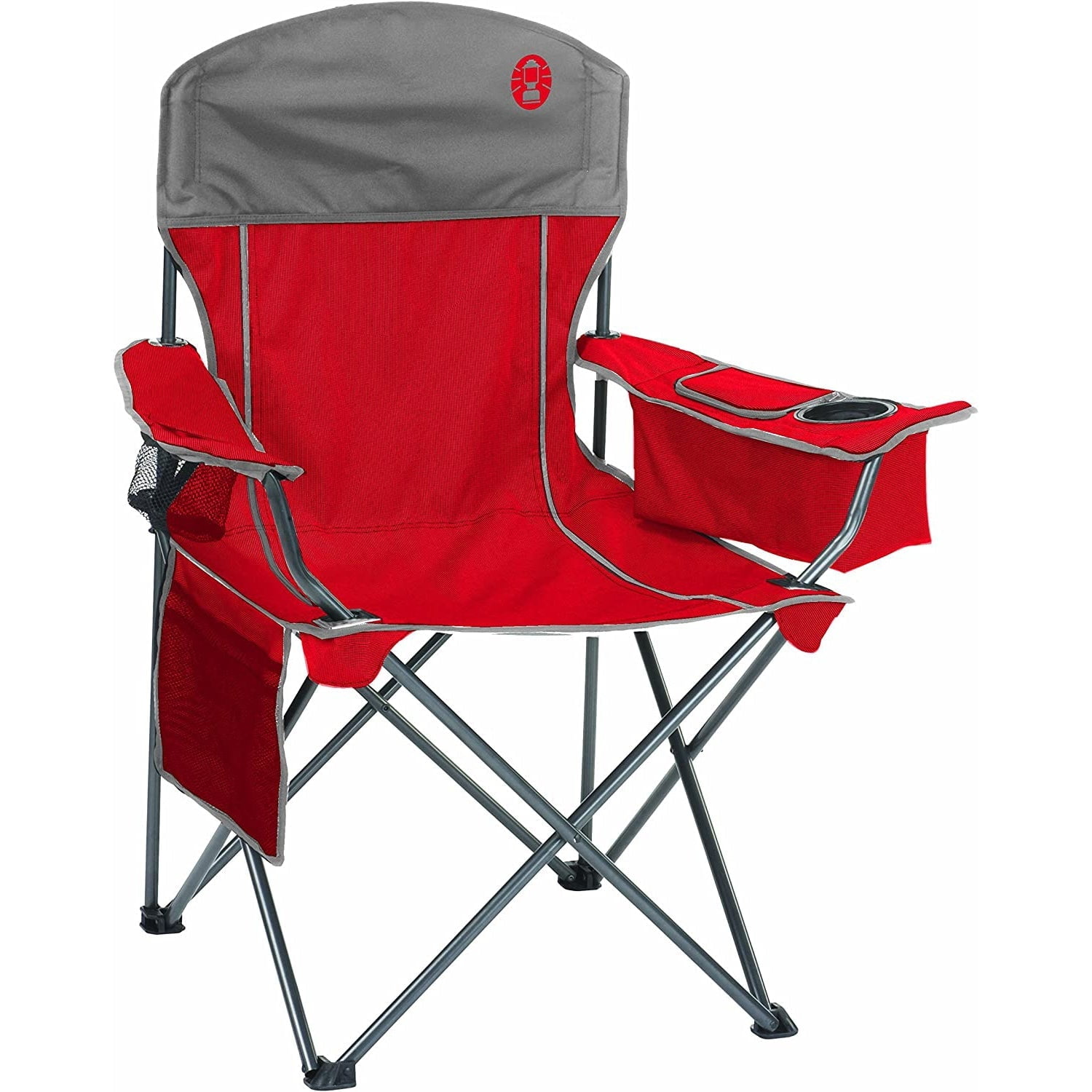Coleman Quad Chair - Foldable Mesh Outdoor Camping Chair with Portable Cooler, 300 lb Capacity ...