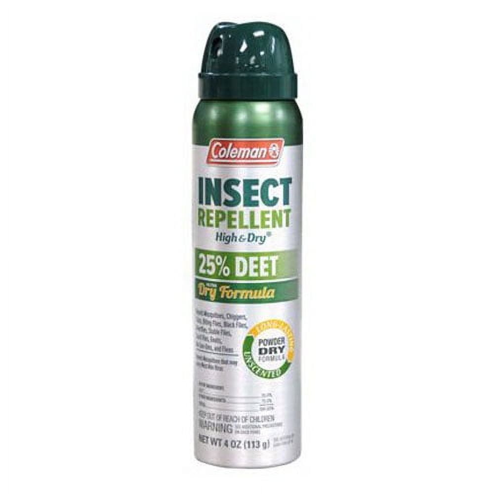 Coleman Insect Repellant High and Dry 25% Deet Dry Formula, 4 Oz ...