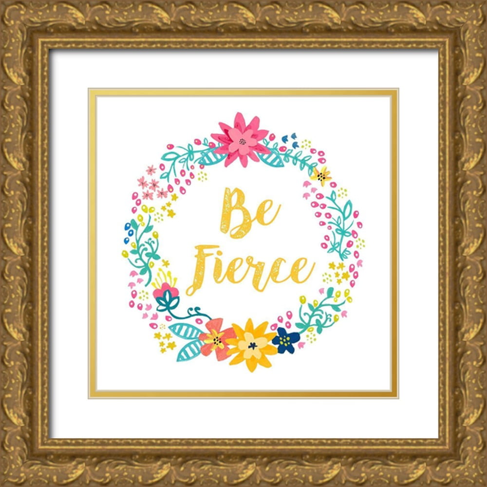 Coleman, Joan 15x15 Gold Ornate Wood Framed with Double Matting Museum ...