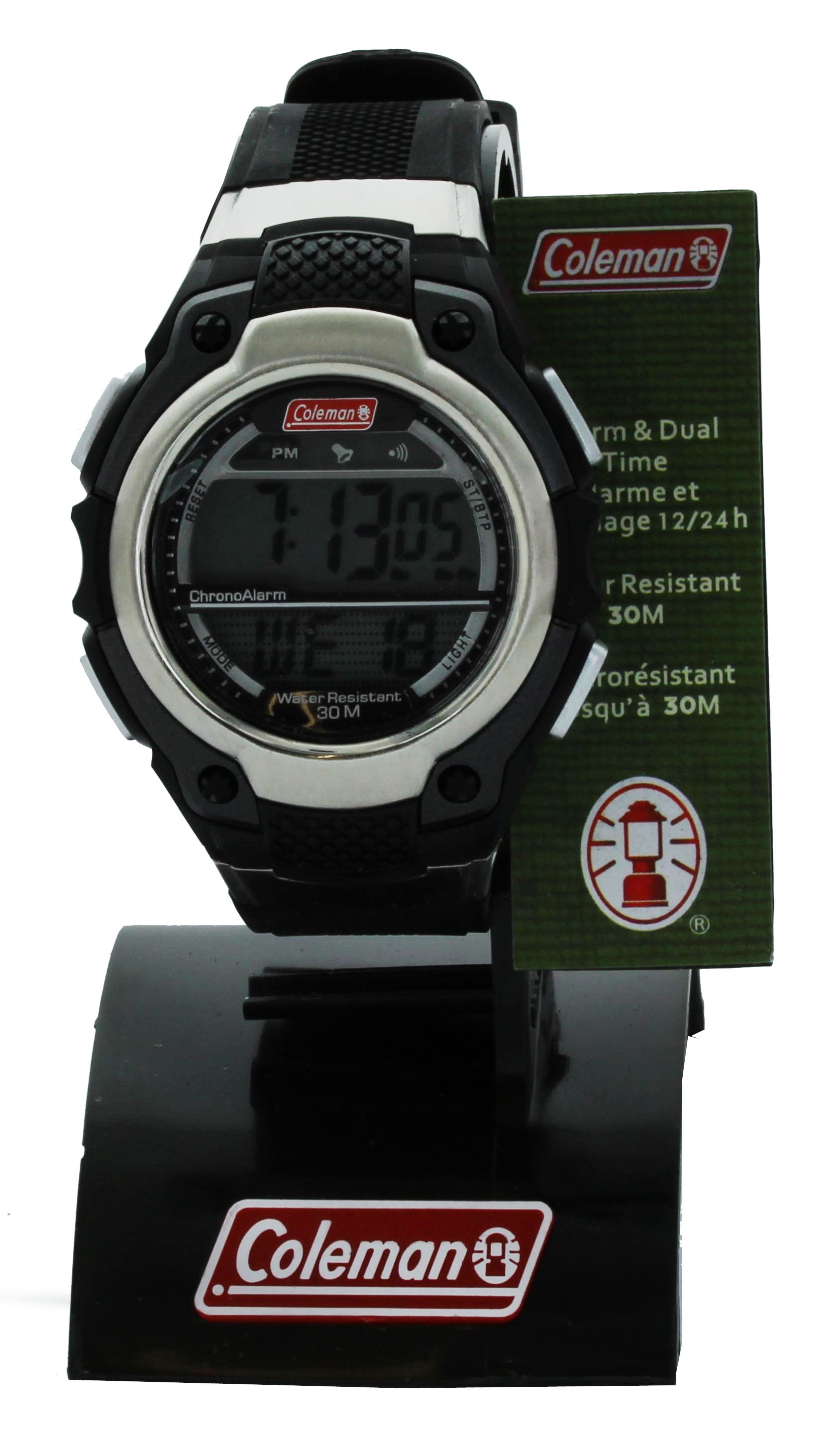 Coleman Men's 40607 Digital Dual Time Sport Watch water resistant ...