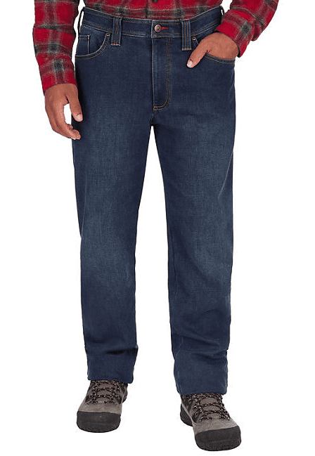 Coleman Men's Fleece Lined Denim Pant (Dark Rinse, 36X34) - Walmart.com