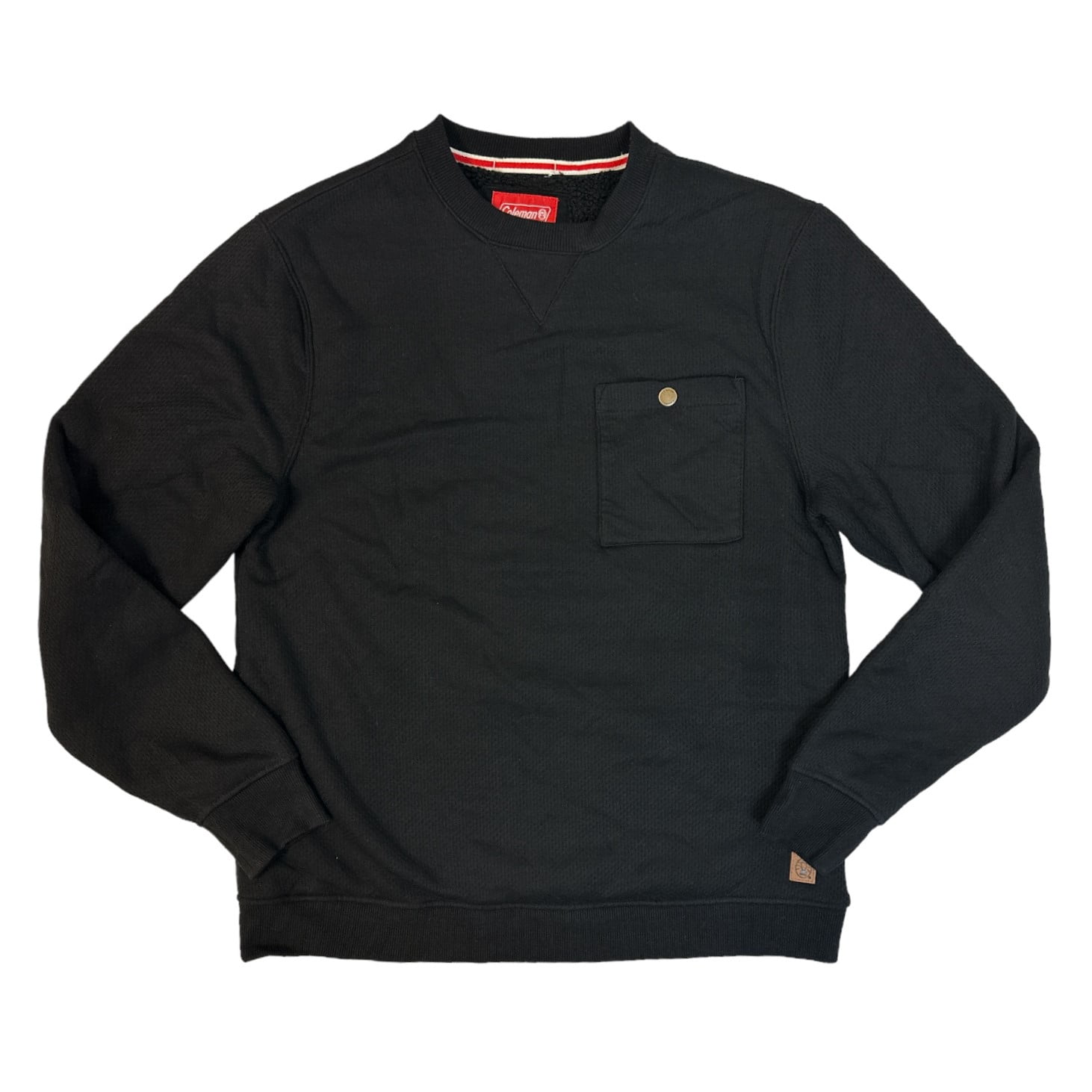 Coleman Men's Long Sleeve Sherpa Lined Secure Chest Pocket Crew ...